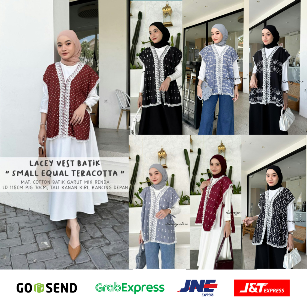Jual Lacey Vest kondangan / outer / Outer batik / outer kondangan ...