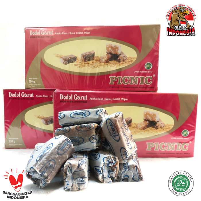 Jual Dodol Garut Picnic Aneka Rasa Original 250gr Klasik Legendaris Oleh Oleh Khas Garut ...