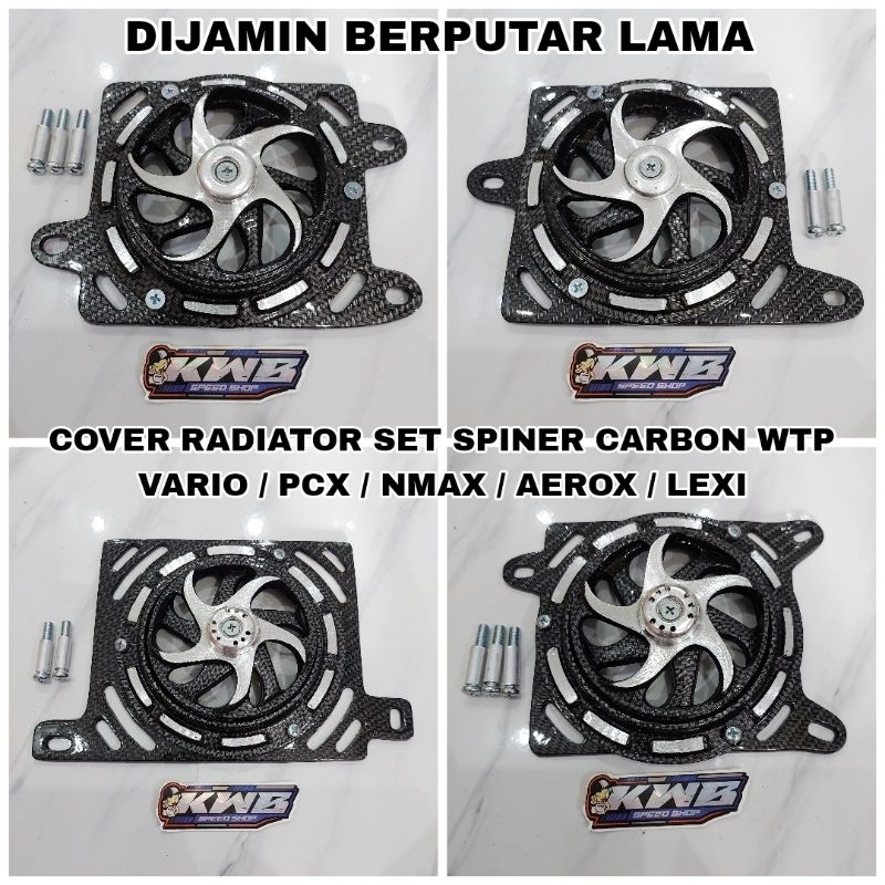 Jual Cover radiator set spiner carbon hydrograpic wtp pnp vario 125 150 ...
