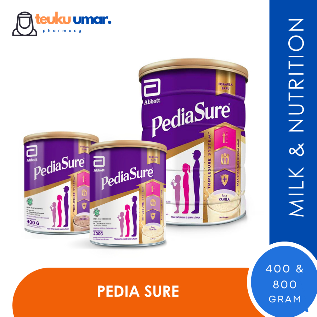 Jual [Susu] Pediasure MRI Rasa Vanila dan Coklat 400 gram , 800 gram - Nutrisi Pertumbuhan ...