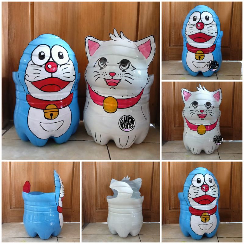 Jual Pot Galon Le mineral/ Pot Bunga / Prakarya Pot botol bekas / pot ...