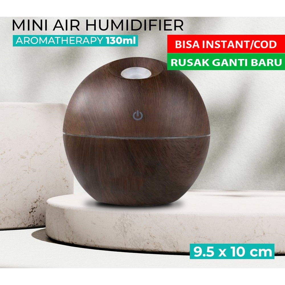 Jual (BISA INSTANT/COD) Mini Air Humidifier Diffuser Aromaterapi 130ML Pelembap Udara Dekorasi ...