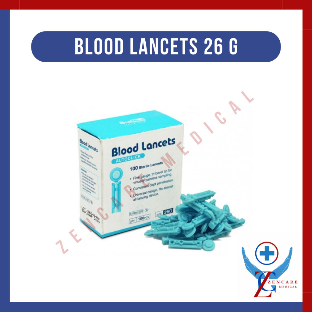 Jual Blood Lancets OneMed 26G Sebox Isi 100 PCS | Shopee Indonesia