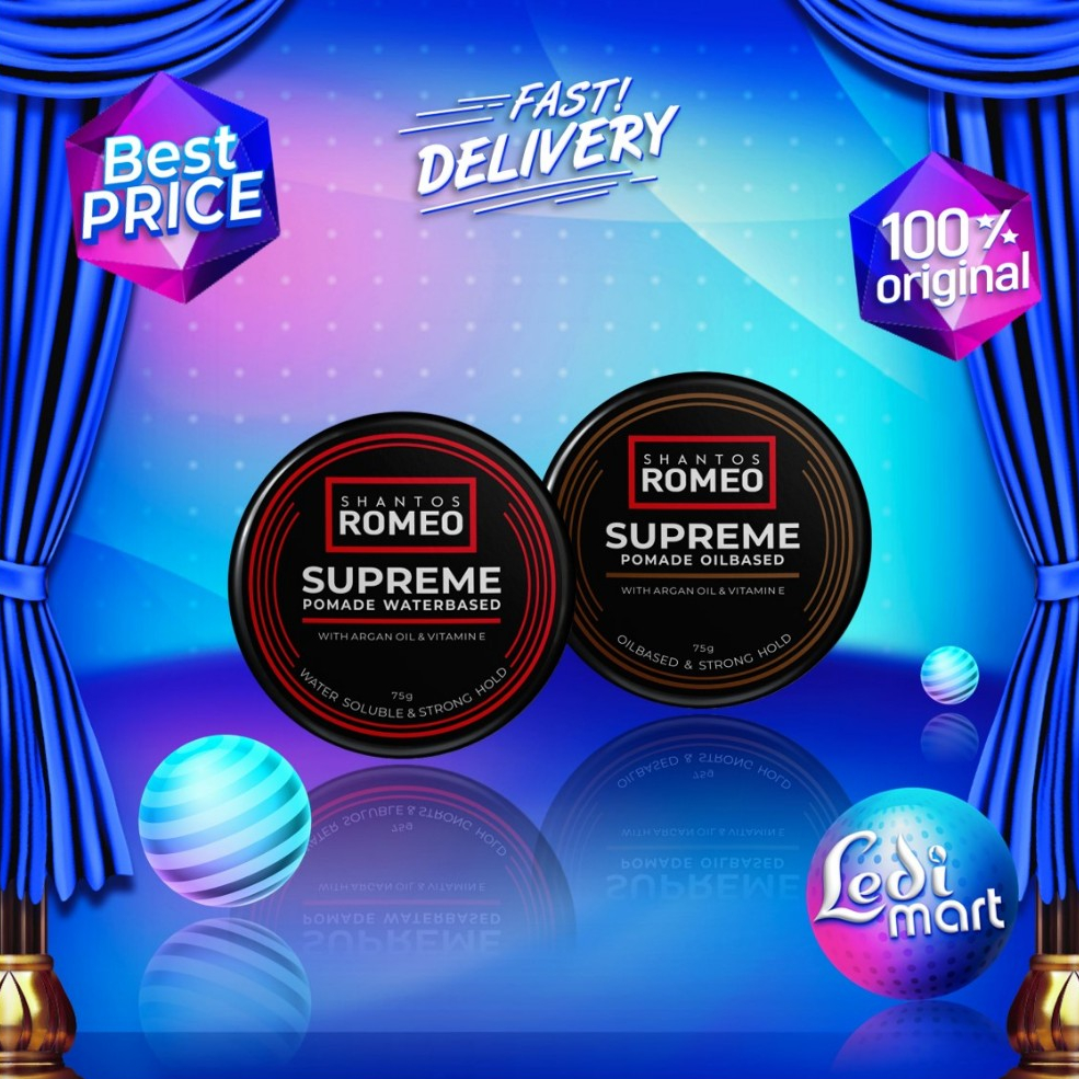 Jual Shantos Romeo Supreme Pomade 75gr Waterbased | Styling Rambut ...