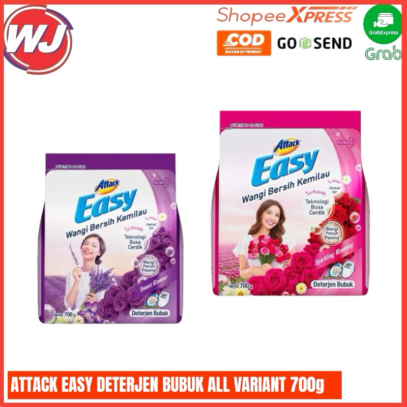 Jual ATTACK EASY DETERJEN BUBUK ALL VARIANT | Shopee Indonesia