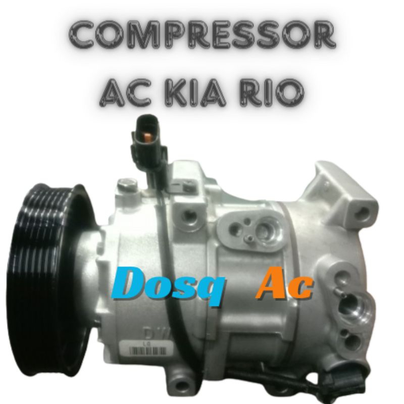 Jual compressor kompresor AC all new KIA Rio original merk doowon ...