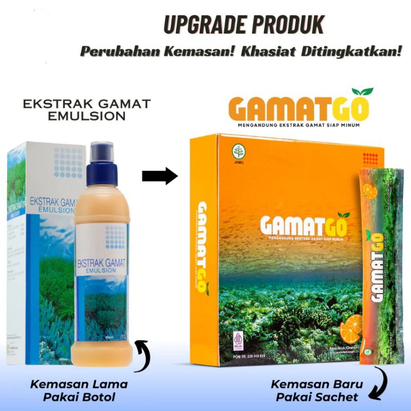 Jual GAMAT GO SUPLEMEN NUTRISI TUBUH PENGGANTI EXTRA GAMAT EMULSION ISI ...