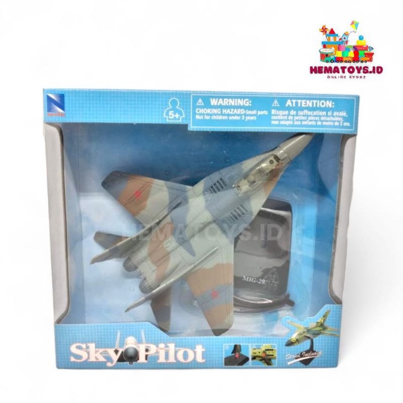 Jual Diecast Pesawat Sky Pilot MIG-29 1:72 NewRay Miniatur Pesawat ...