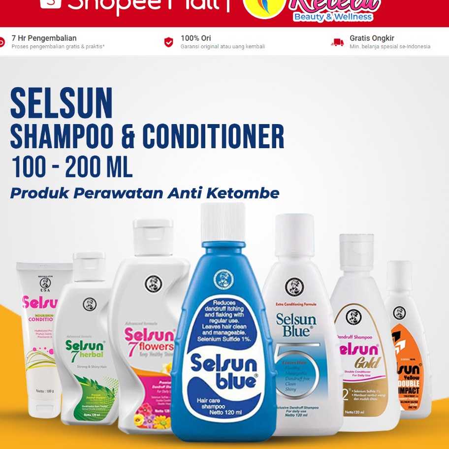 Jual Terlaris Selsun Shampoo Anti Ketombe Selsun Blue 12Ml Shampoo Anti Dandruff Sampo Anti ...