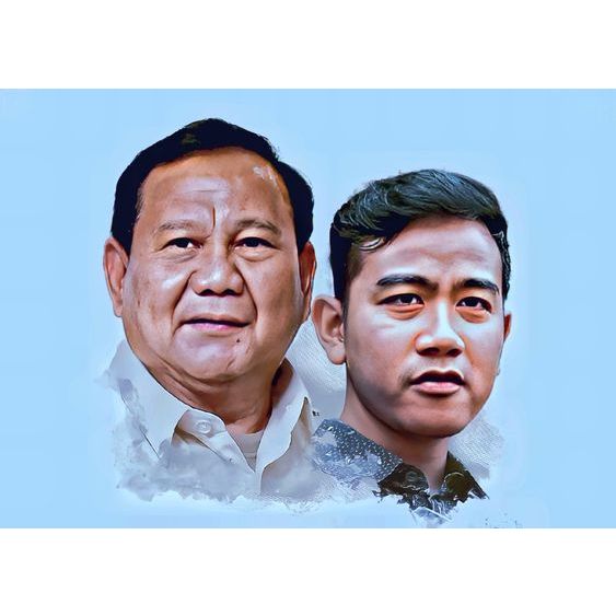 Jual Poster Presiden dan Wakil Presiden Prabowo dan Gibran Bersama ...