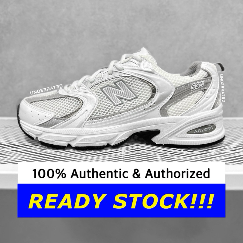 Jual New Balance 530 White Silver Metallic MR530AD (100% Authentic ...