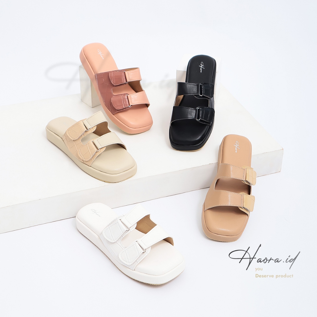 Jual Haora Sandal Wanita Korea Empuk Sandal Puffy Biity Plaform HS02 ...