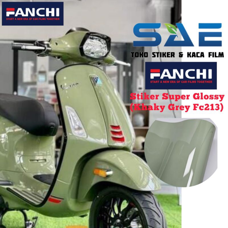 Jual Sticker Fanchi Skotlet Khaki Grey Super Glossy Premium Lentur ...