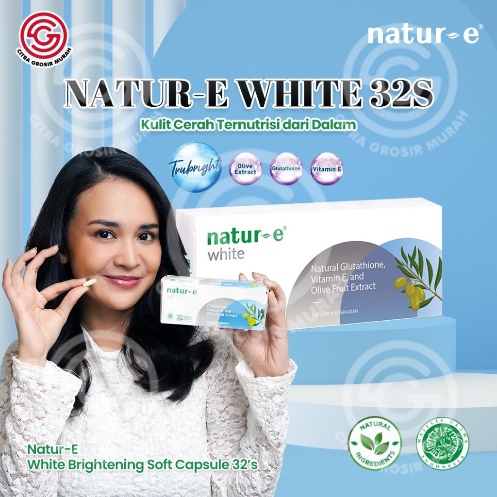 Jual NATUR-E Suplemen Soft Capsule White 32s || Suplemen Kecantikan ...