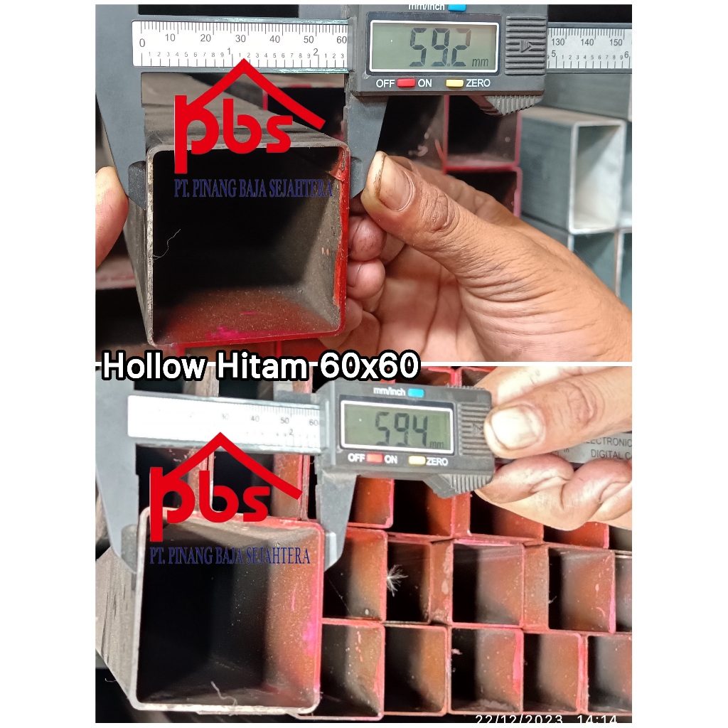 Jual BESI HOLLOW HITAM 60 x 60 (1.5mm 2mm 2.5mm 3.0mm) / HOLO KOTAK ...