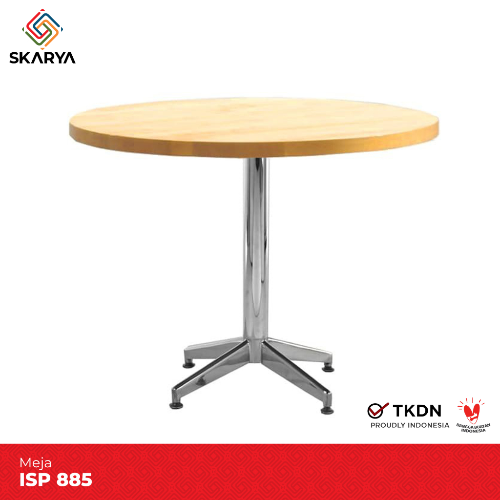 Jual Meja Rapat Meeting Kantor Bulat Bundar ISP 885 (Baru) | Shopee ...