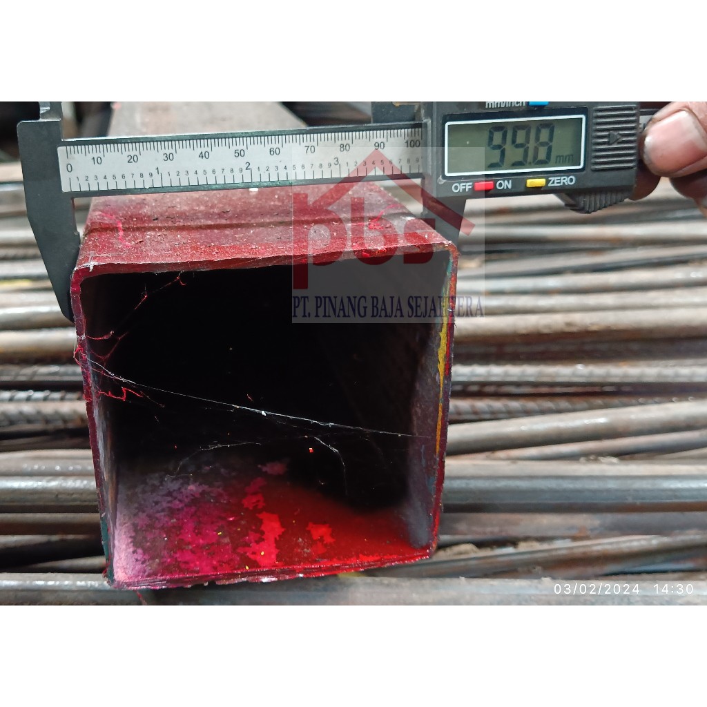 Jual BESI HOLLOW HITAM 10 cm (100x100) x 6 meter Tebal 1.8mm 2mm 2.8mm ...