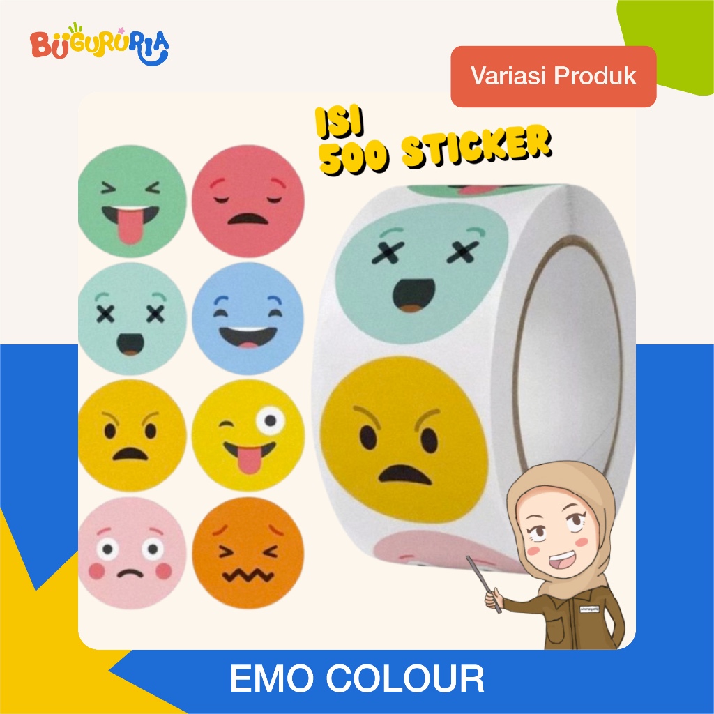 Jual Bu Guru Ria - Sticker Reward Untuk Peserta Didik Isi 500Pcs ...