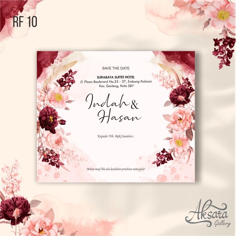 Jual Undangan pernikahan murah / Undangan cantik / undangan rustik ...