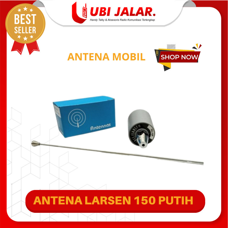 Jual Antenna Po 150 Larsen Putih Antena Mobil Pecut Vhf | Shopee Indonesia