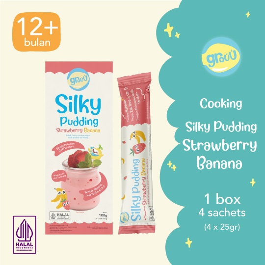 Jual Grouu Silky Pudding / Bubuk Pudding Lembut Bayi MPASI 100gr / Snack MPASI / Cemilan Bayi ...