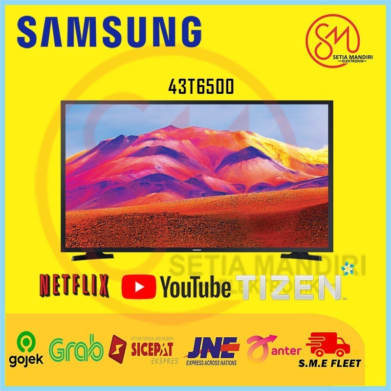 Jual SAMSUNG 43T6500 LED Smart TV 43 Inch Full HD HDR DVB-T2 Wifi Bluetooth | Shopee Indonesia