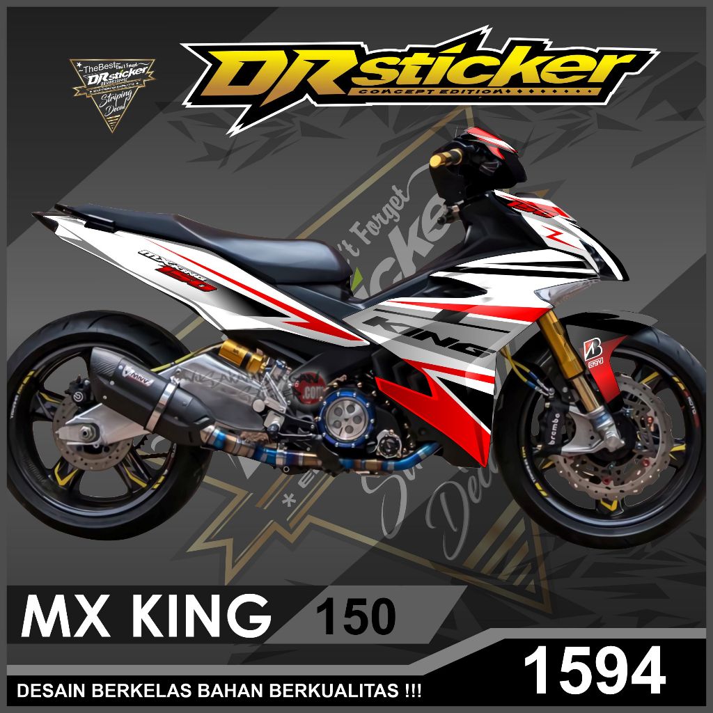Jual Decal MX King 150 Edisi KING 150 Dasar Putih Stiker Yamaha Sniper ...