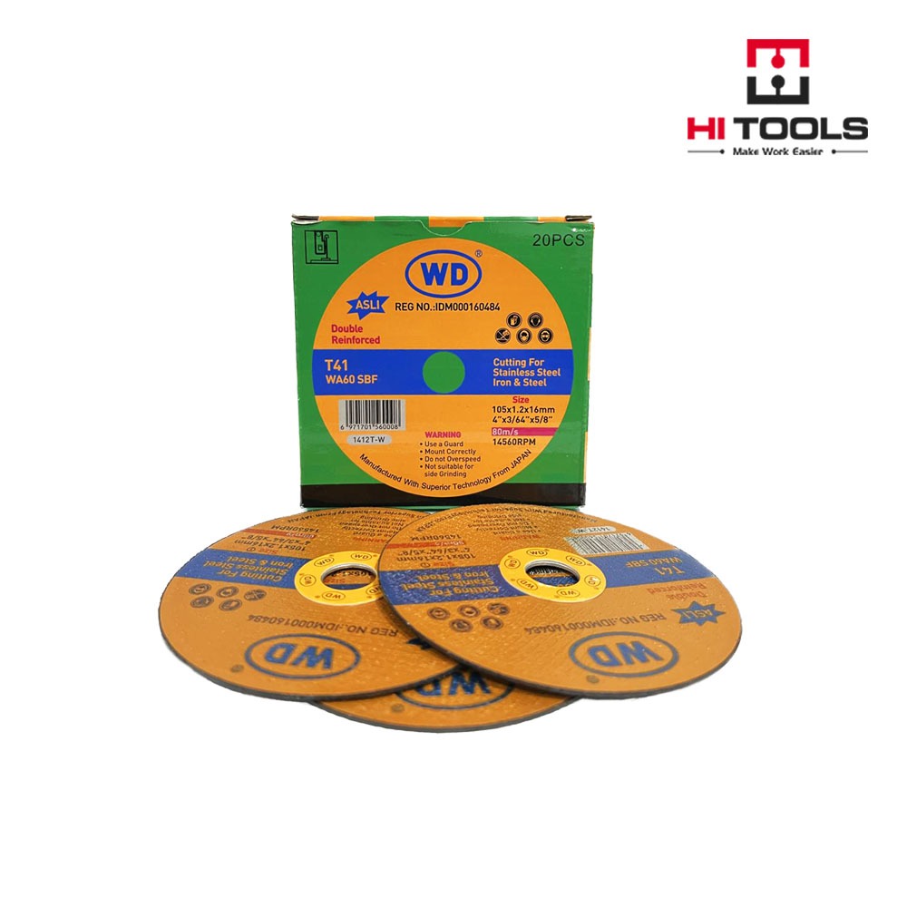 Jual Batu Gurinda Potong WD 4 inch / Mata Cutting Wheel WD 4" X 1,2 MM ...