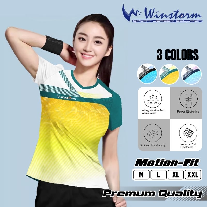 Jual Winstorm Cinta Cewe Baju Olahraga Cewe Premium Dewasa Jersey ...