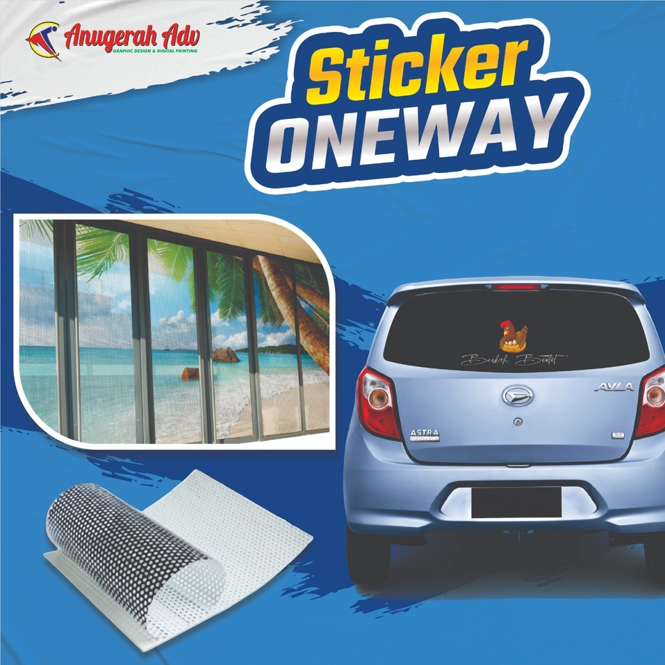 Jual CETAK ONE WAY | STICKER KACA | STICKER ONE WAY | HARGA PER CM ...