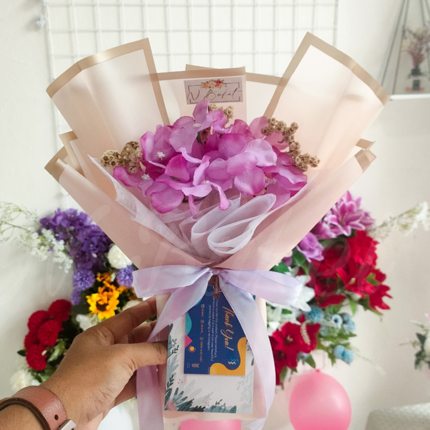 Jual BUKET BUNGA HYDRANGEA BUKET WISUDA BUKET ULANG TAHUN | Shopee ...