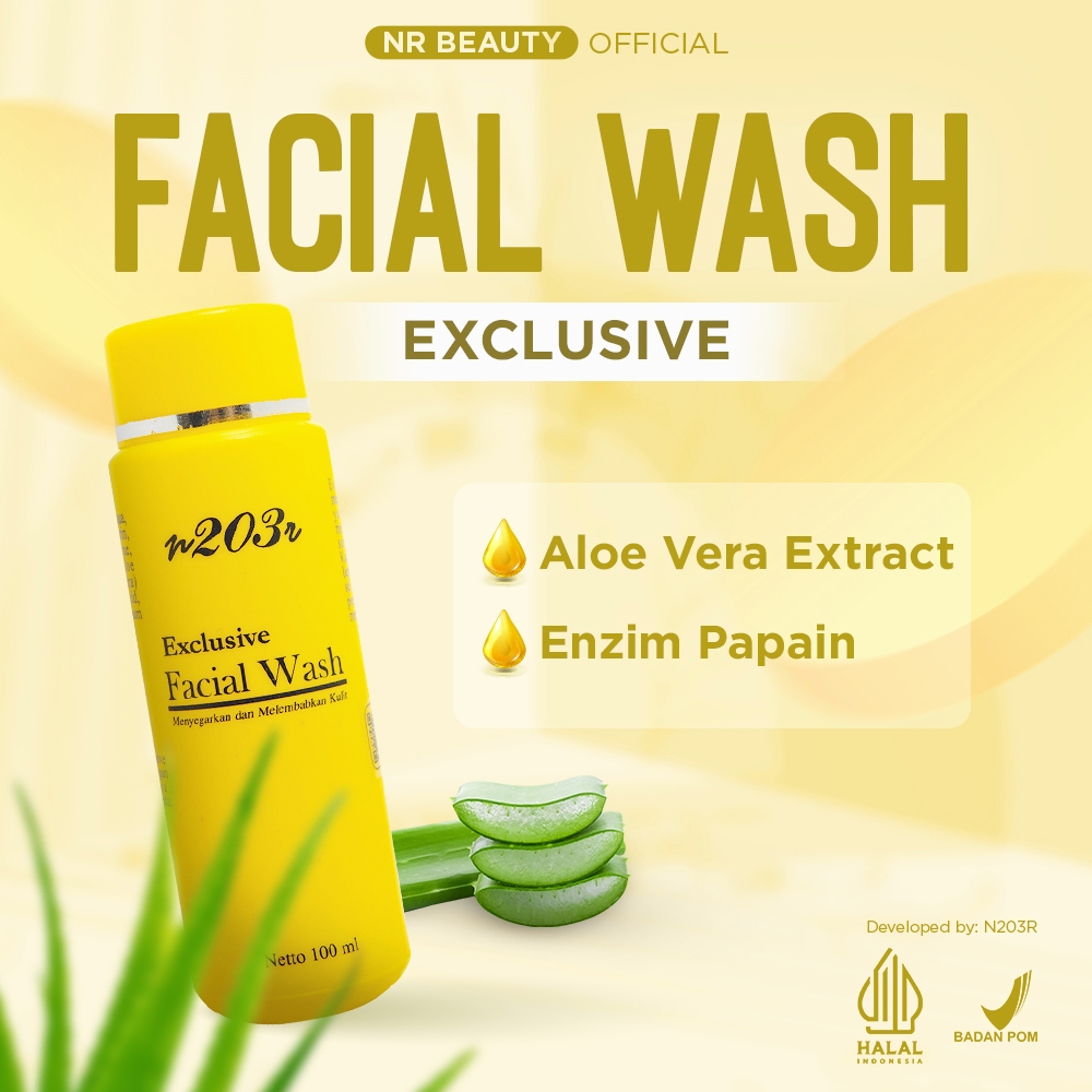 Jual N203R Facial Wash NR Beauty 100ML Exclusive Yellow Series | Shopee ...