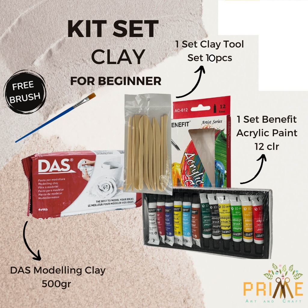 Jual DIY BEGINNER clay kit / paket DIY clay anak | Shopee Indonesia