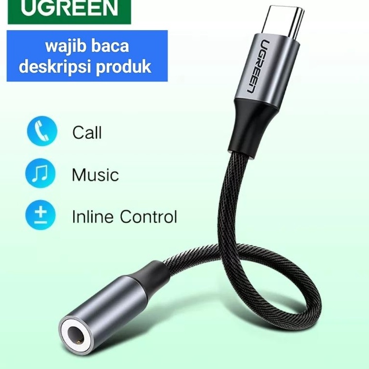 Jual Harga Murah CqB Ugreen Adapter USB Type C to 35mm Jack Earphone Cable Audio | Shopee Indonesia