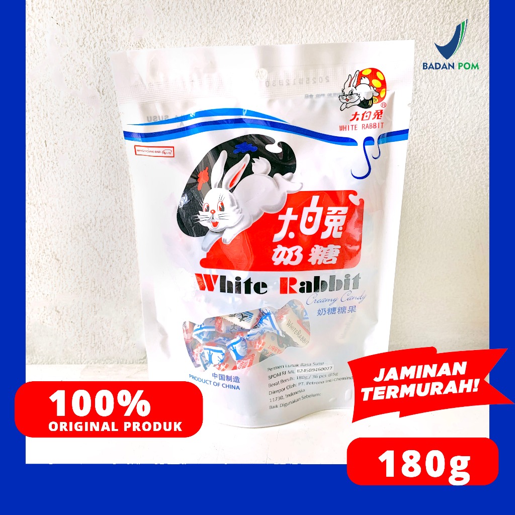 Jual PERMEN SUSU KELINCI 180GR (WHITE RABBIT CREAMY CANDY ) | Shopee ...