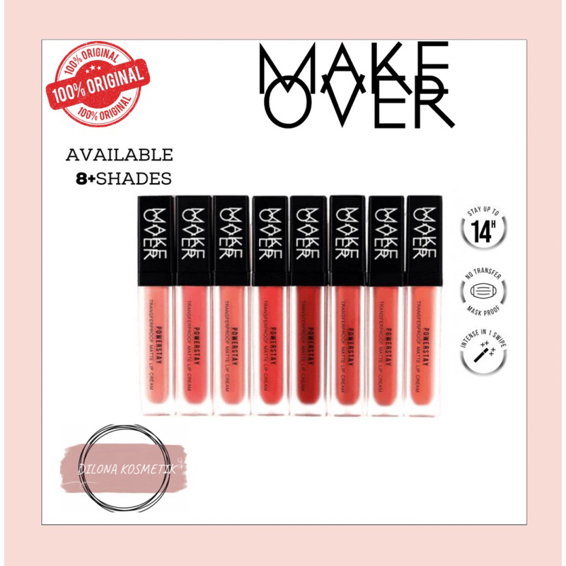 Jual Make Over Lipcream Powerstay | Shopee Indonesia