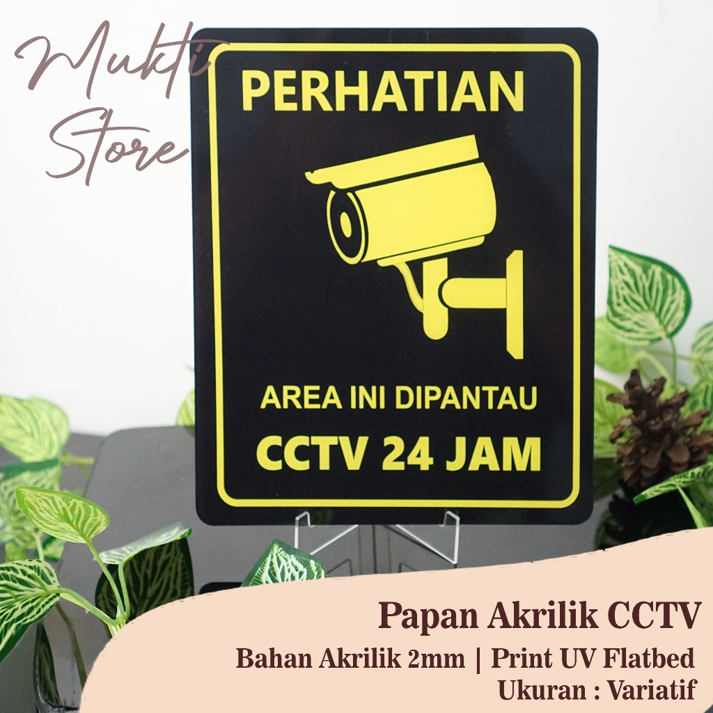 Jual Papan Sign Akrilik pengawasan CCTV 24 JAM | Papan Akrilik CCTV ada ... Jual Papan Sign Akrilik pengawasan CCTV 24 JAM | Papan Akrilik CCTV ada ...