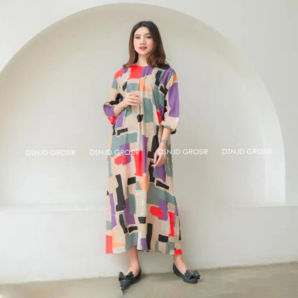 Jual Daster Gamis Semata Kaki / Long Daster Lengan 3/4 / Daster ...