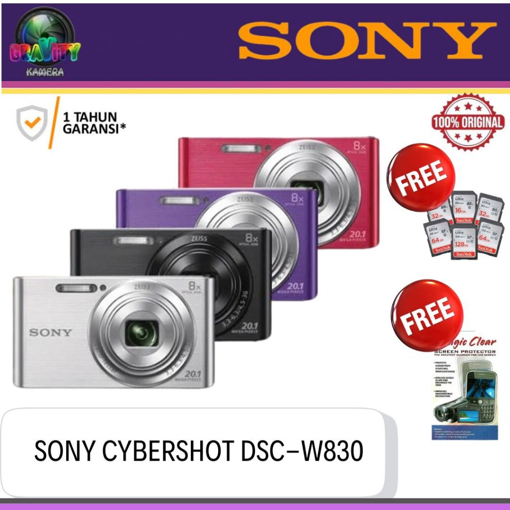 Jual SONY CYBERSHOT DSC-W830 / SONY DSC-W830 / SONY W830 | Shopee Indonesia