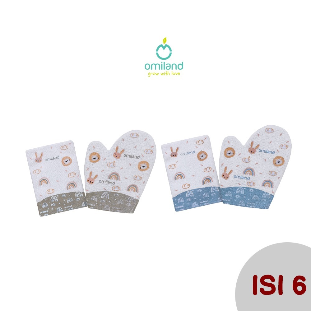 Jual Omiland Waslap Tangan & Kotak Print Rainbow Isi 6 - OTW1005 ...