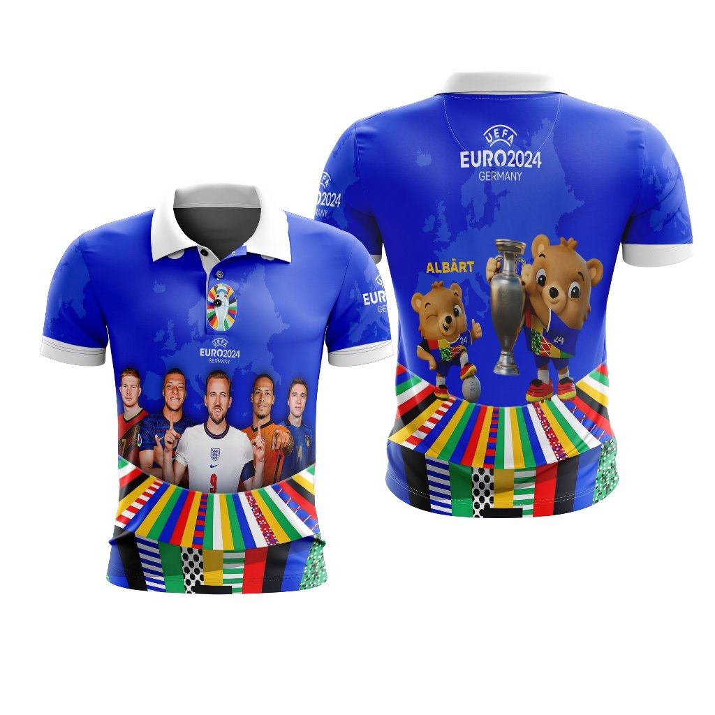 Jual GAMEPLAN - Baju Pria Polo Wangky Jersey Euro 2024 All Player EUFA ...