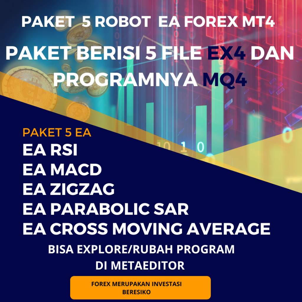 Jual PAKET 5 EA ROBOT MT4 FOREX BESERTA FILE PROGRAMNYA MQ4 | Shopee Indonesia