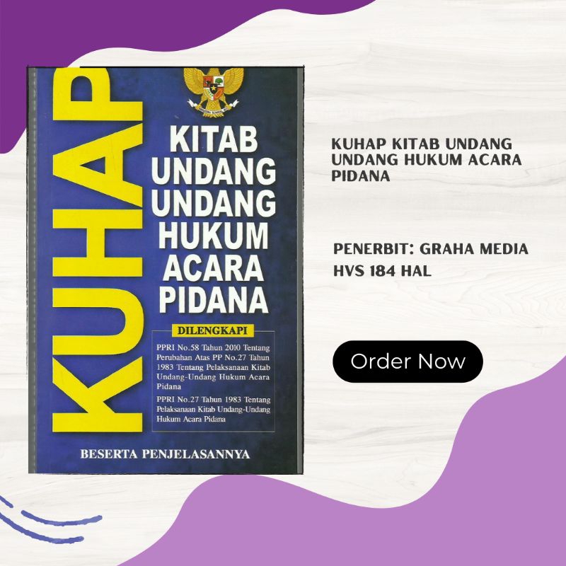 Jual KUHAP Kitap Undang-Undang Hukum Acara Pidana | Shopee Indonesia