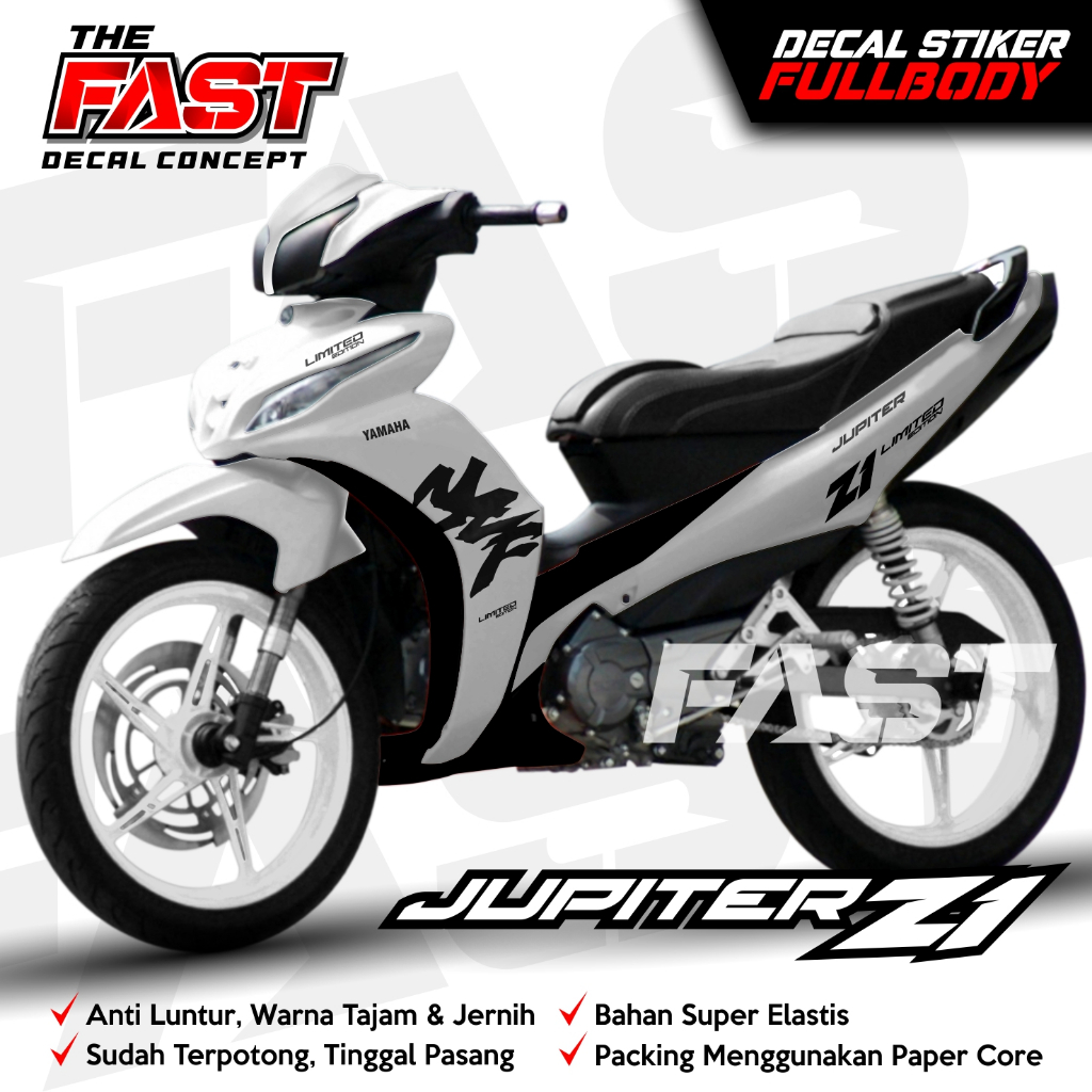 Jual Stiker Decal Motor Jupiter Z1 Fullbody Polos Simpel Jepang ...