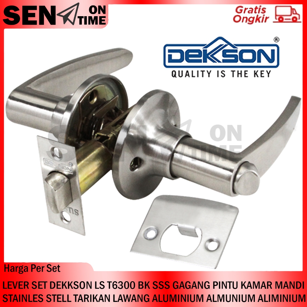 Jual Lever Set Dekson Ls T6300 Bk Sss Tarikan Pintu Kamar Mandi ...