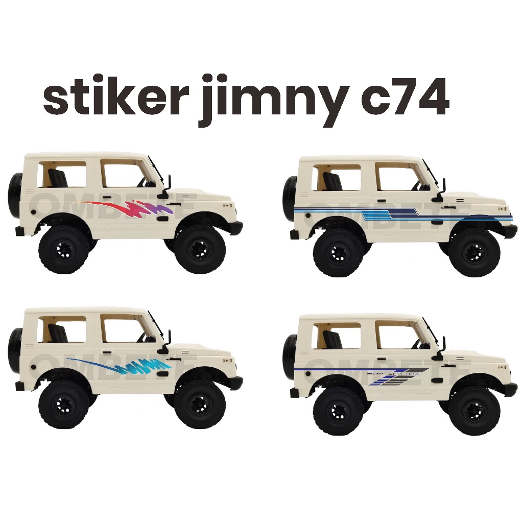 Jual Stiker Jimny WPL C74 skala 1:10 + PLAT NOMOR RC | Shopee Indonesia