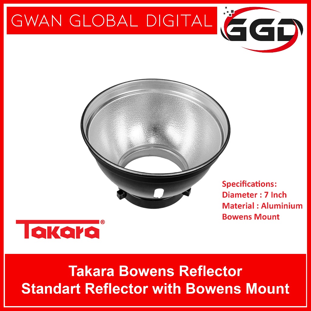 Jual Takara 7 Inch Aluminium Standard Reflector with Bowens Mount ...
