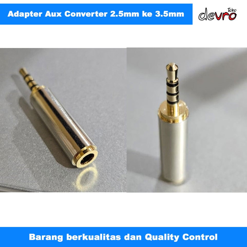 Jual Adapter Converter Jack Aux CTIA to OMTP 2.5mm ke 3.5mm dan 3.5mm ...