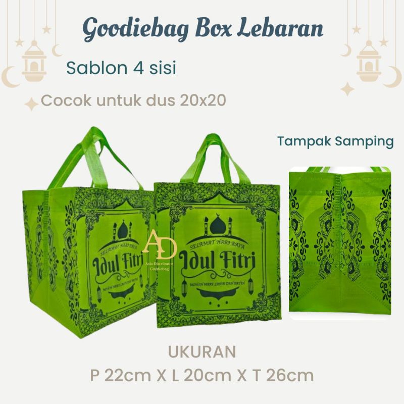 Jual Goodie bag BOX LEBARAN IDUL FITRI new 2024 {LUSINAN 12 pcs} - Tas ...