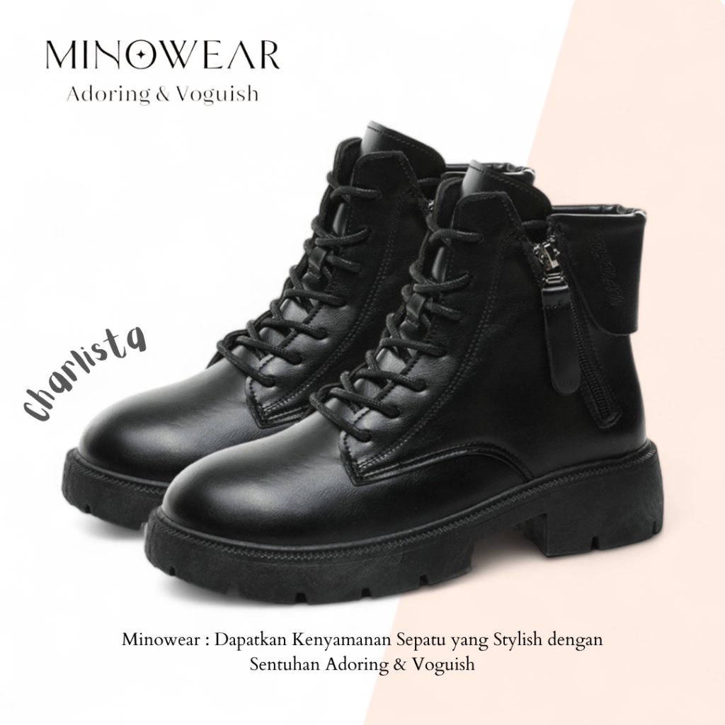 Jual Minowear Charlista Boots - Sepatu Wanita Modis | Shopee Indonesia